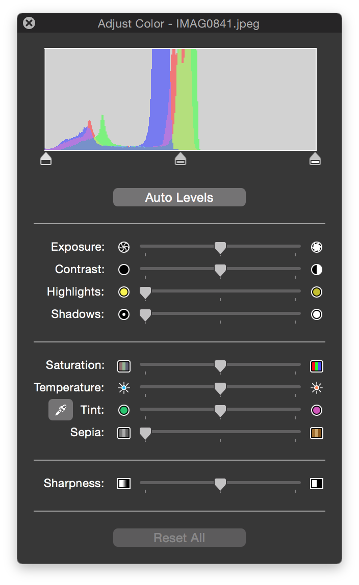 Using Preview To Adjust The Colors In An Image