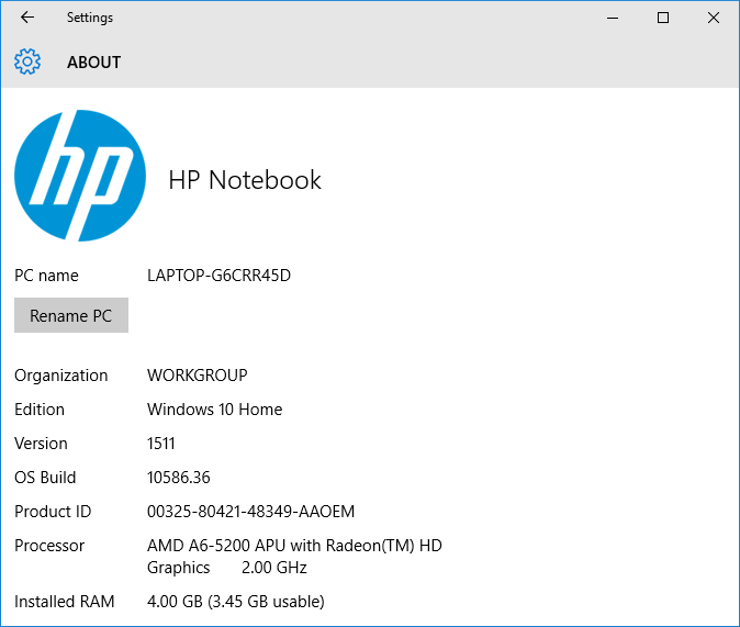 Determining The System Name For A Computer Running Windows 10