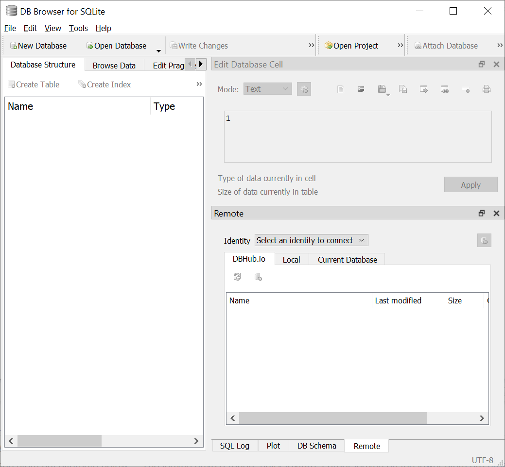 DB Browser For SQLite For Microsoft Windows Systems